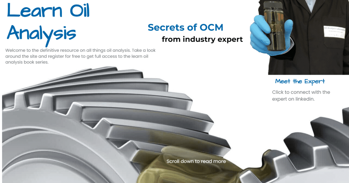 Learn used oil analysis sample testing, lubrication reliability ...